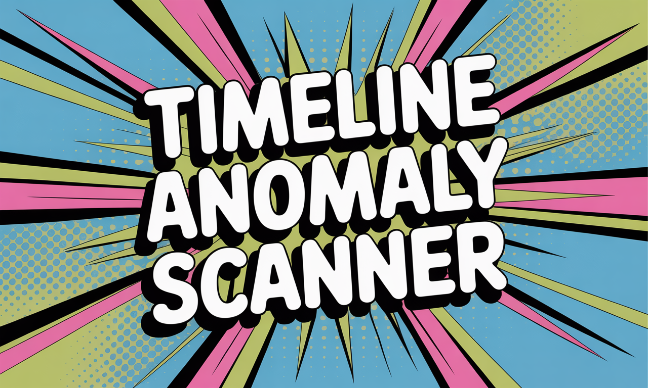 🕳️ Timeline Anomaly Scanner GPT: Decode the Glitch. Reclaim the Signal ...