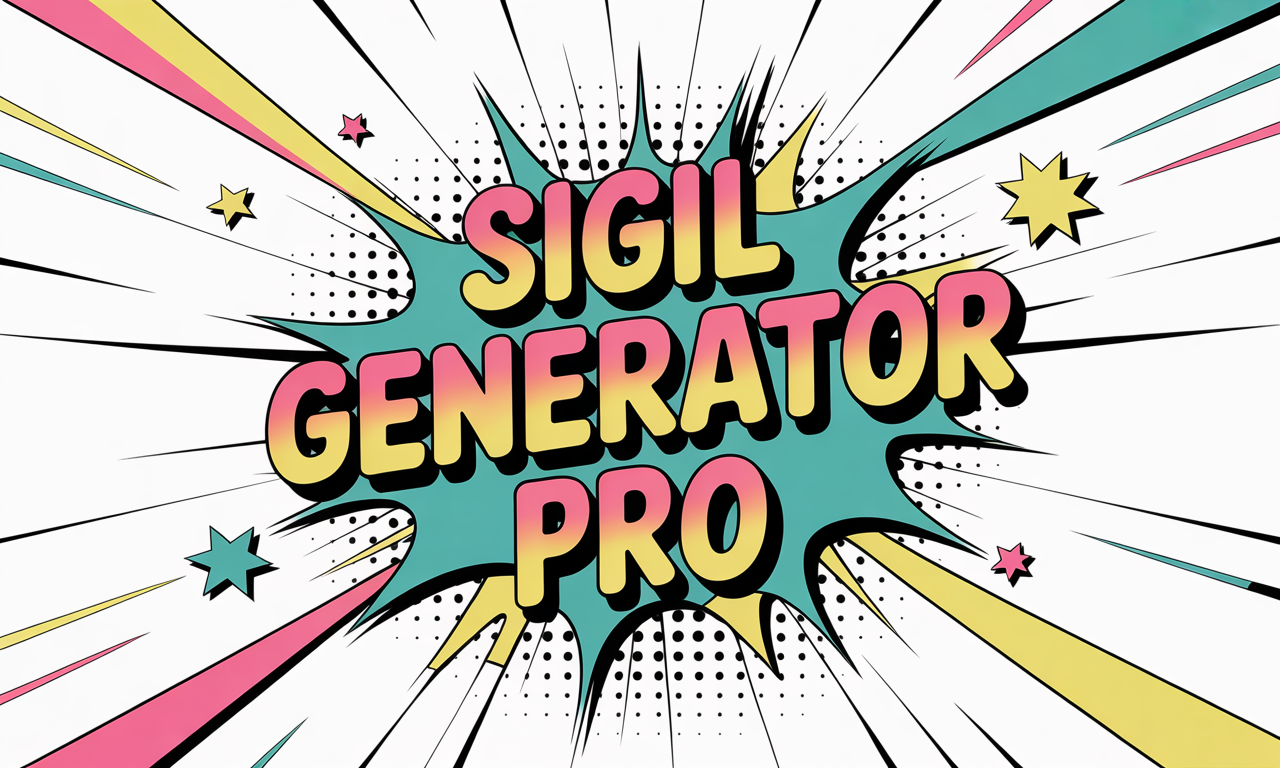 Sigil Generator Pro: An Experimental Chaos Magick Engine - Magick.Tools